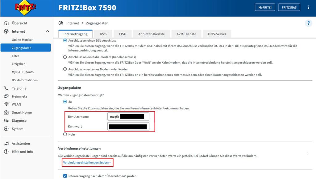 Konfiguration der FRITZ!Box 7530(AX) und 7590(AX) | Anleitung | MAINGAU