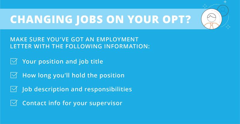 OPT Jobs and how to change them on your F1 Visa