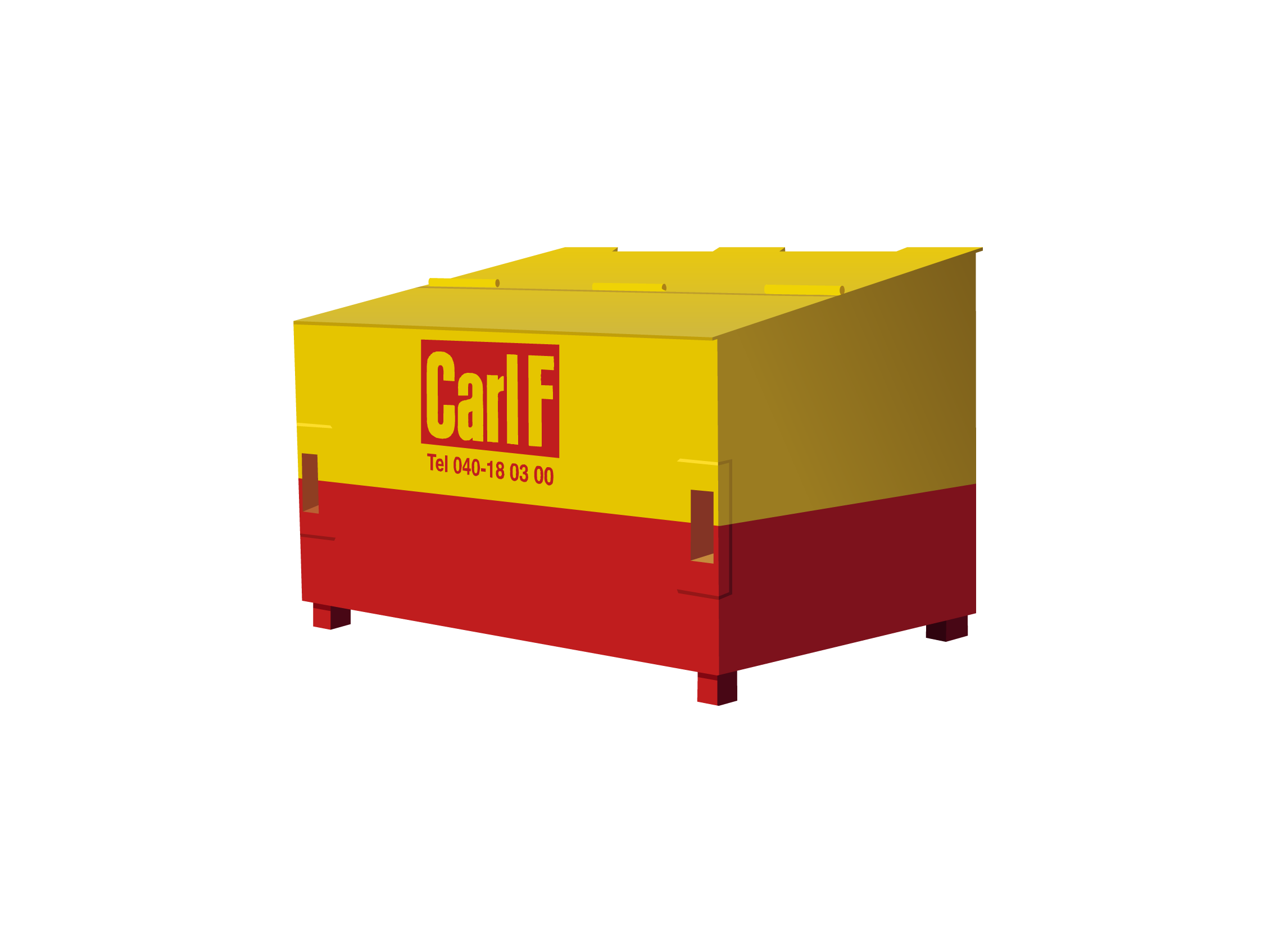 Container täckt 3m3 FL