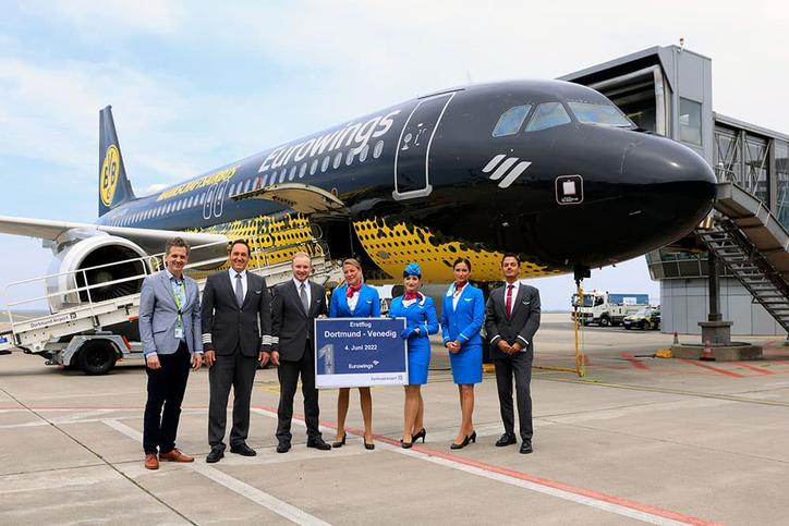 Erstflug nach Venedig gestartet | Flughafen Dortmund