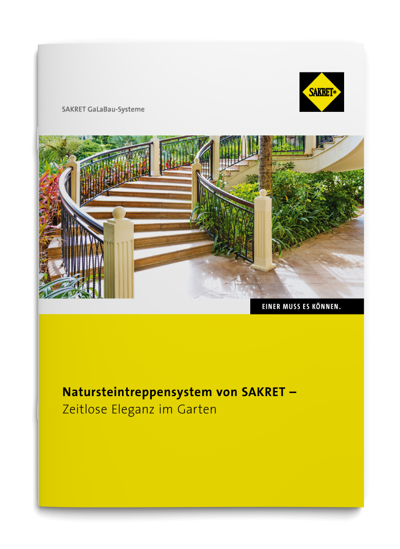 SAKRET Broschüren/ Flyer zum GaLa-Bau