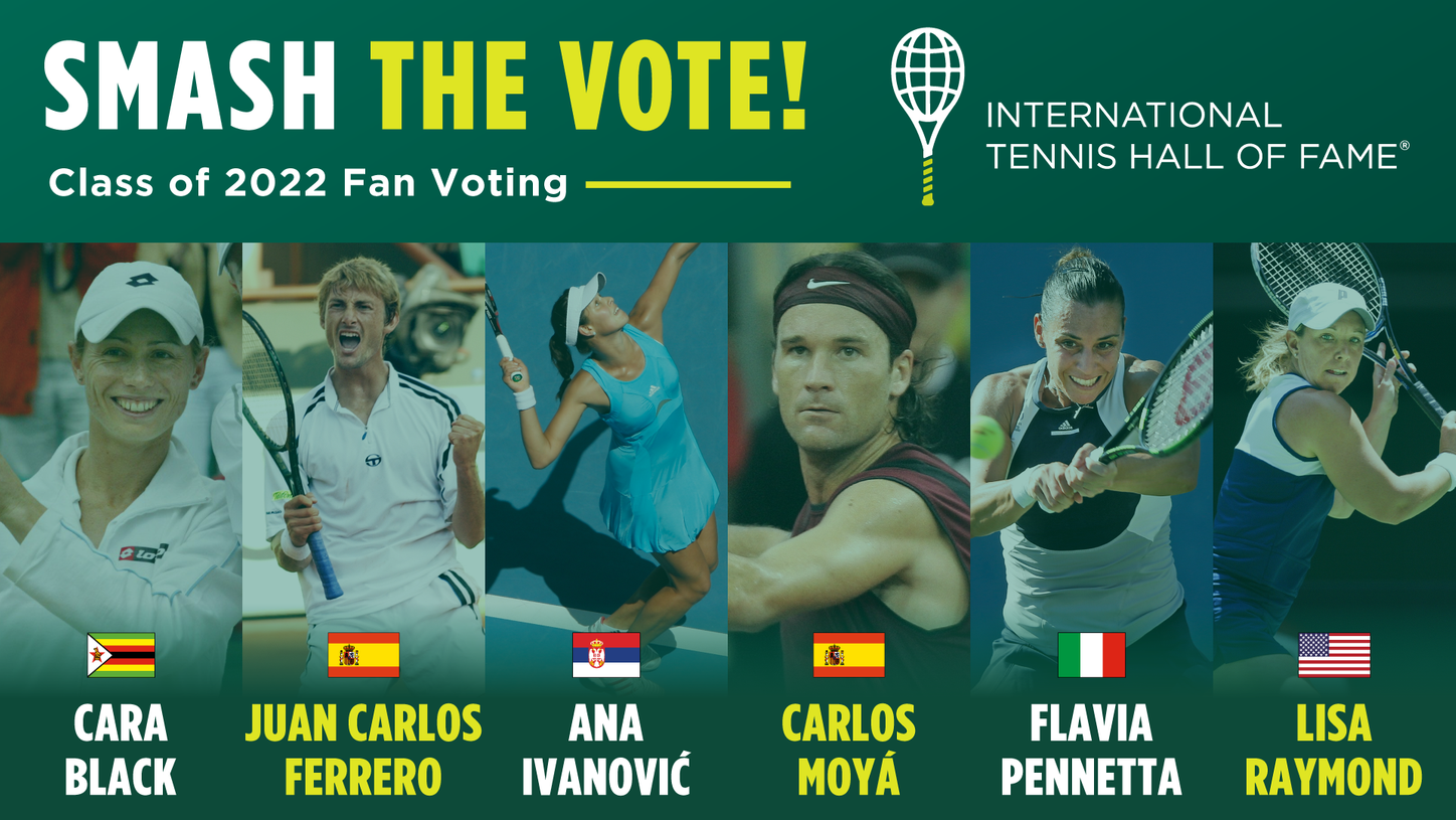 Ana Ivanović, Flavia Pennetta, Cara Black, Carlos Moyá Named to Ballot ...