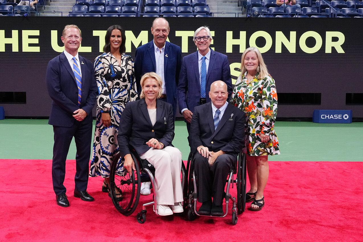ESTHER VERGEER AND RICK DRANEY RECEIVE ITHF RINGS AT US OPEN