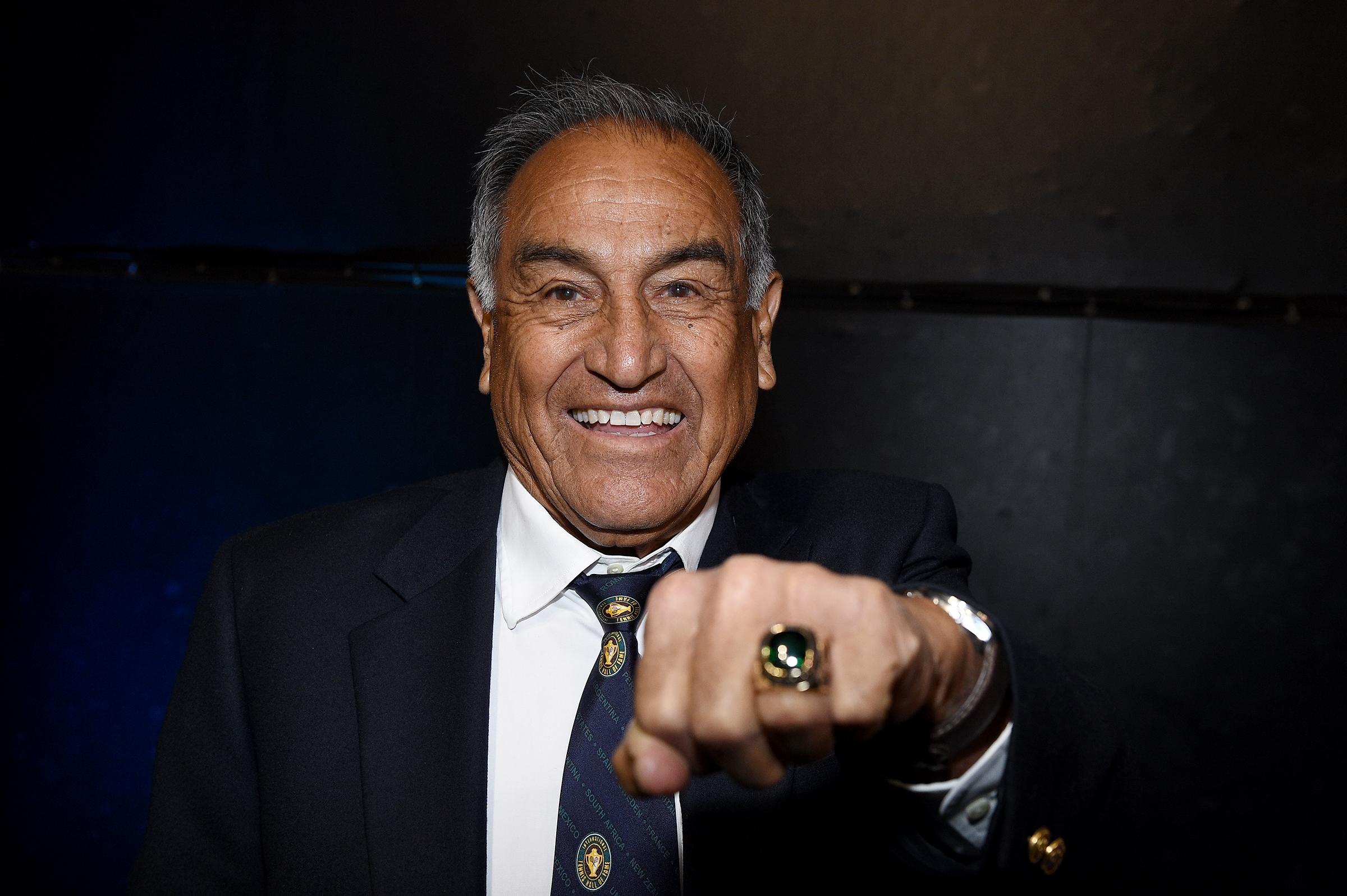 Alex Olmedo presented with Hall of Fame Ring at Los Angeles Tennis Club