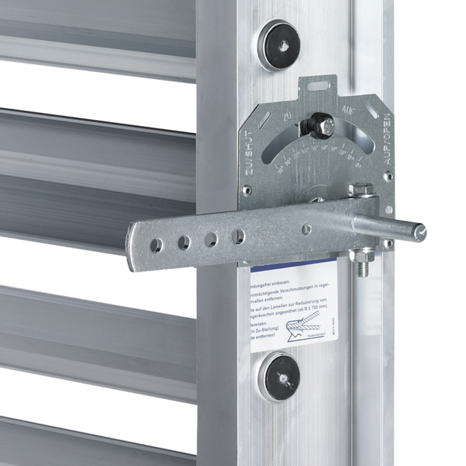 Quadrant stays and limit switches | TROX GmbH