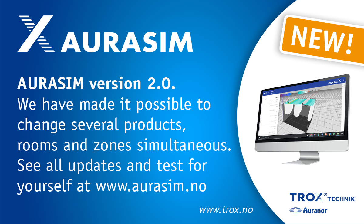 Aurasim 2.0 | TROX Auranor Norge AS